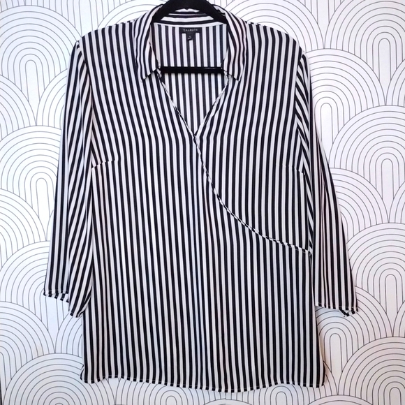 Talbots | Tops | Talbots Black And White Blouse | Poshmark